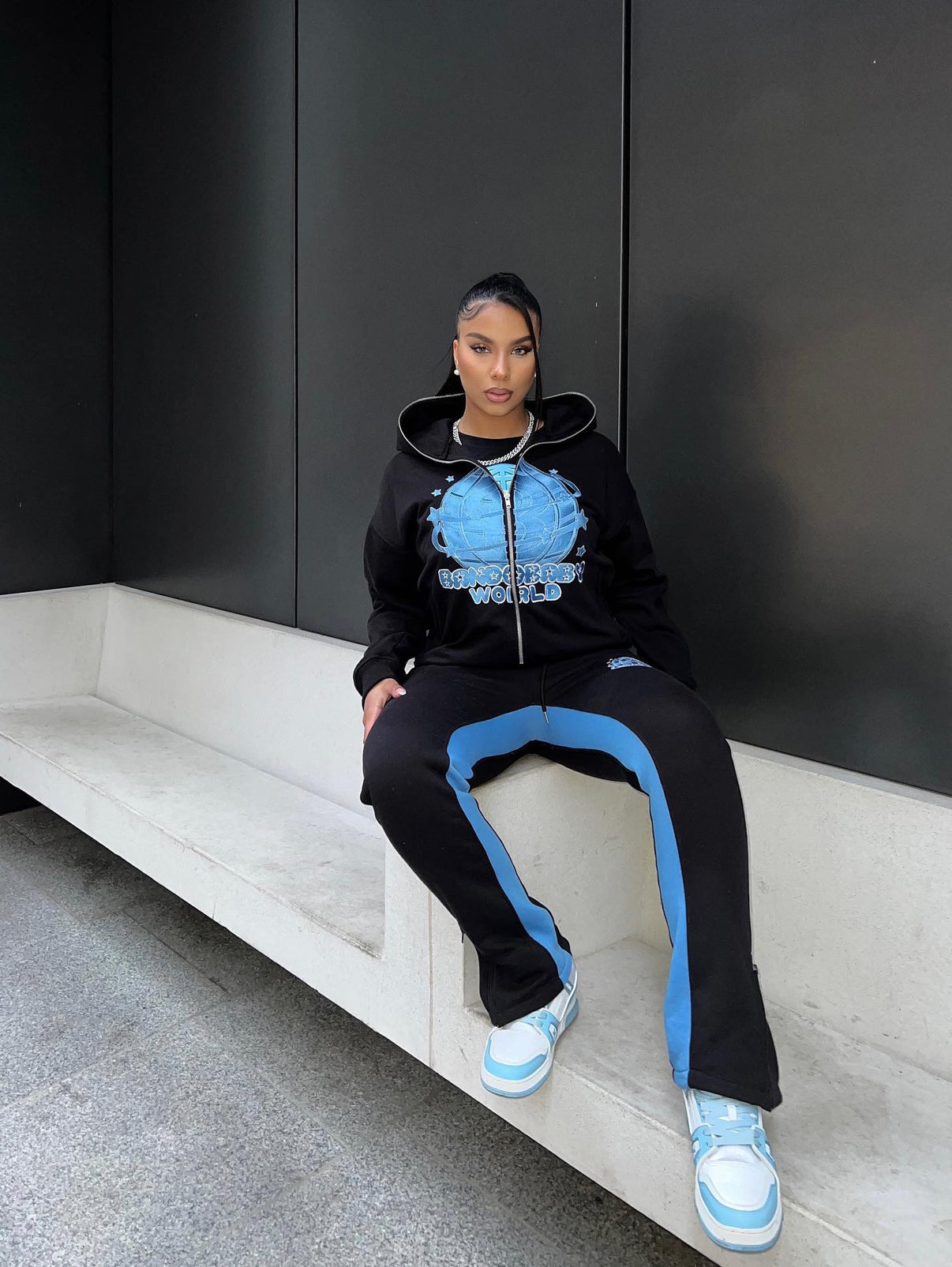 Bando Baby World Tracksuit Azure blue | Bando Baby